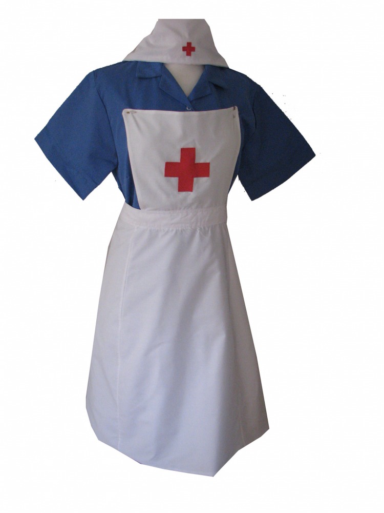 Ladies 1940s Wartime G I Nurse Costume Complete Costumes Costume Hire