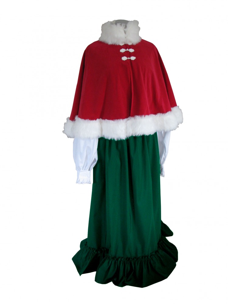 Ladies Victorian Carol Singer School Mistress Costume Size 18 - 20 ...