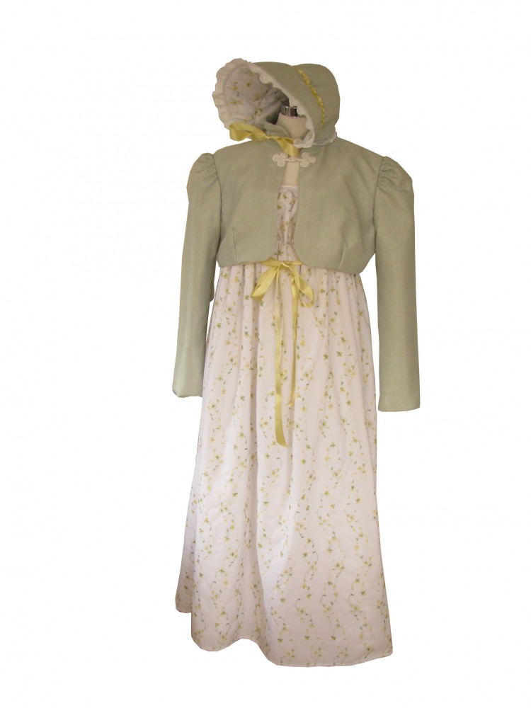 Ladies 18th 19th Century Jane Austen Costume Size 18 - 20 - Complete ...