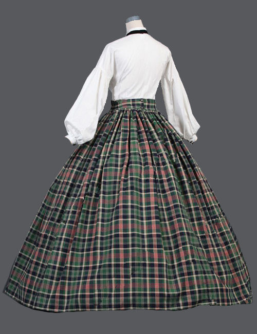 Ladies Victorian Dickensian Carol Singer School Mistress Day Costume ...