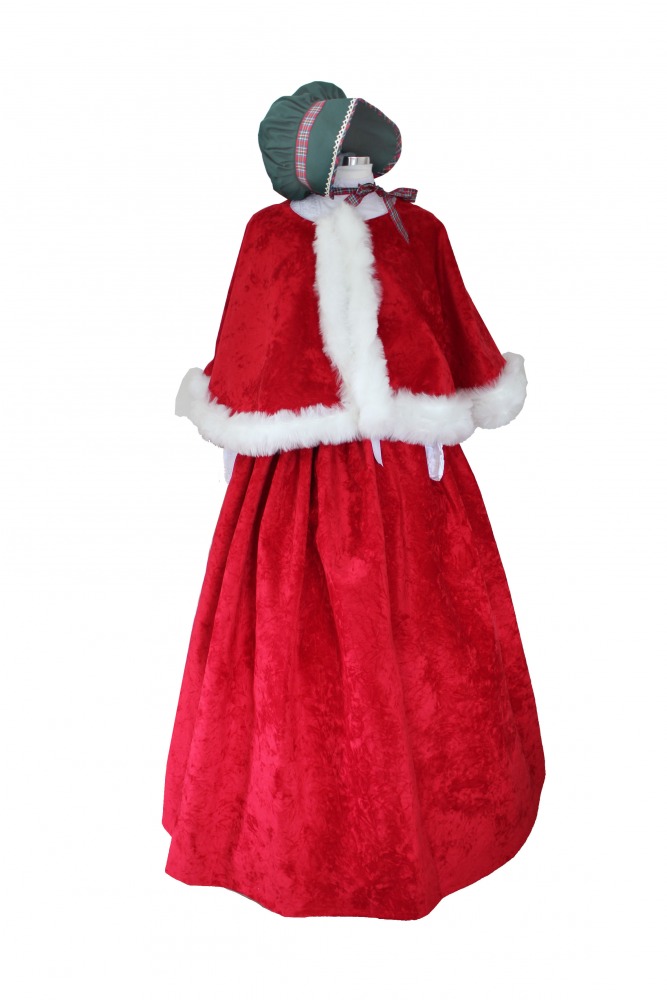 Ladies Victorian Dickensian Carol Singer Day Costume Size 14 - 20 ...