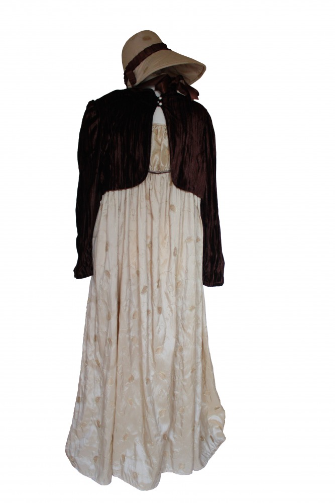 Ladies 18th 19th Century Regency Jane Austen Costume Evening/ Day Gown ...