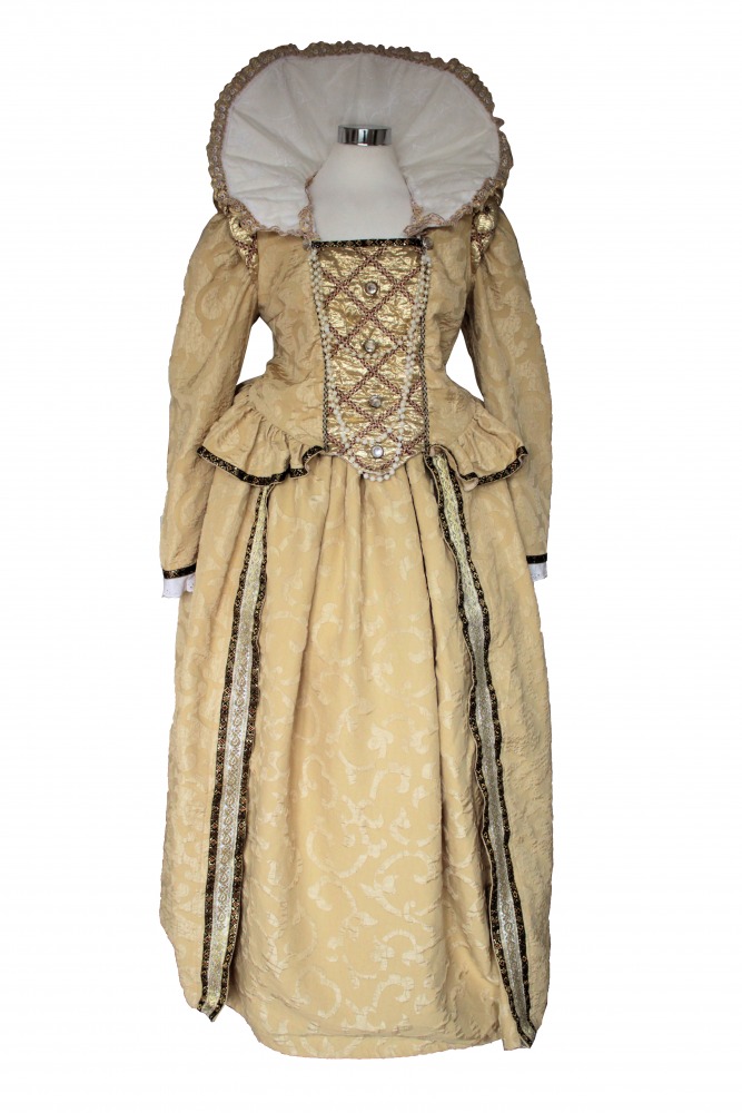 Ladies Deluxe Tudor Elizabethan Elizabeth 1 Costume Size 12 - 14 ...